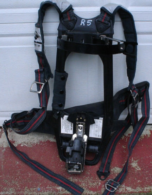 Interspiro Air Mask Tank Harness SCBA Firefighter Fire Fighter Rescue ...