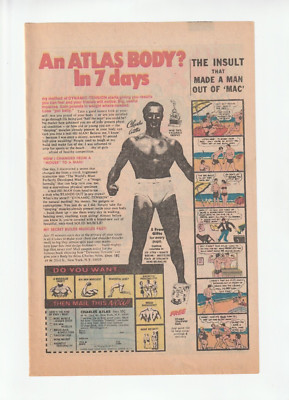 1980 CHARLES ATLAS Full COLOR Comic Book AD ~ DYNAMIC TENSION | eBay