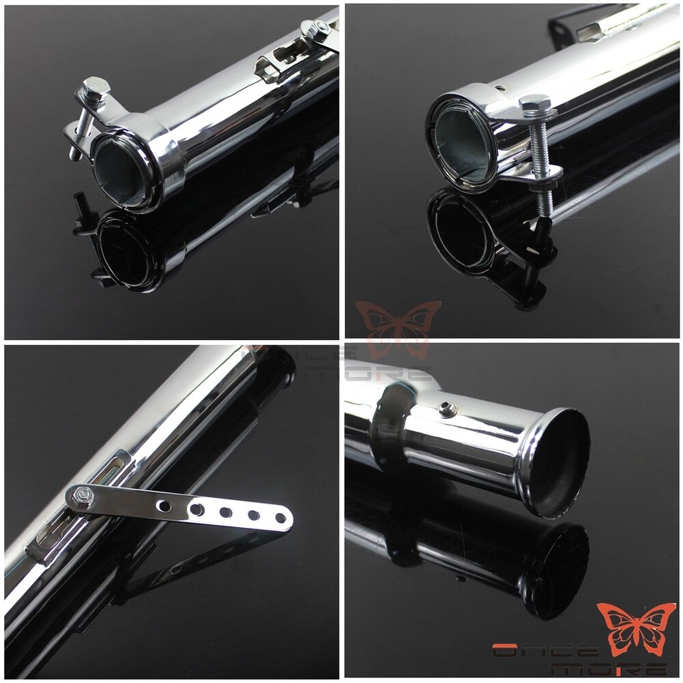 Motorcycle Exhaust Muffler Pipe Megaphone Style Mount For Harley ...