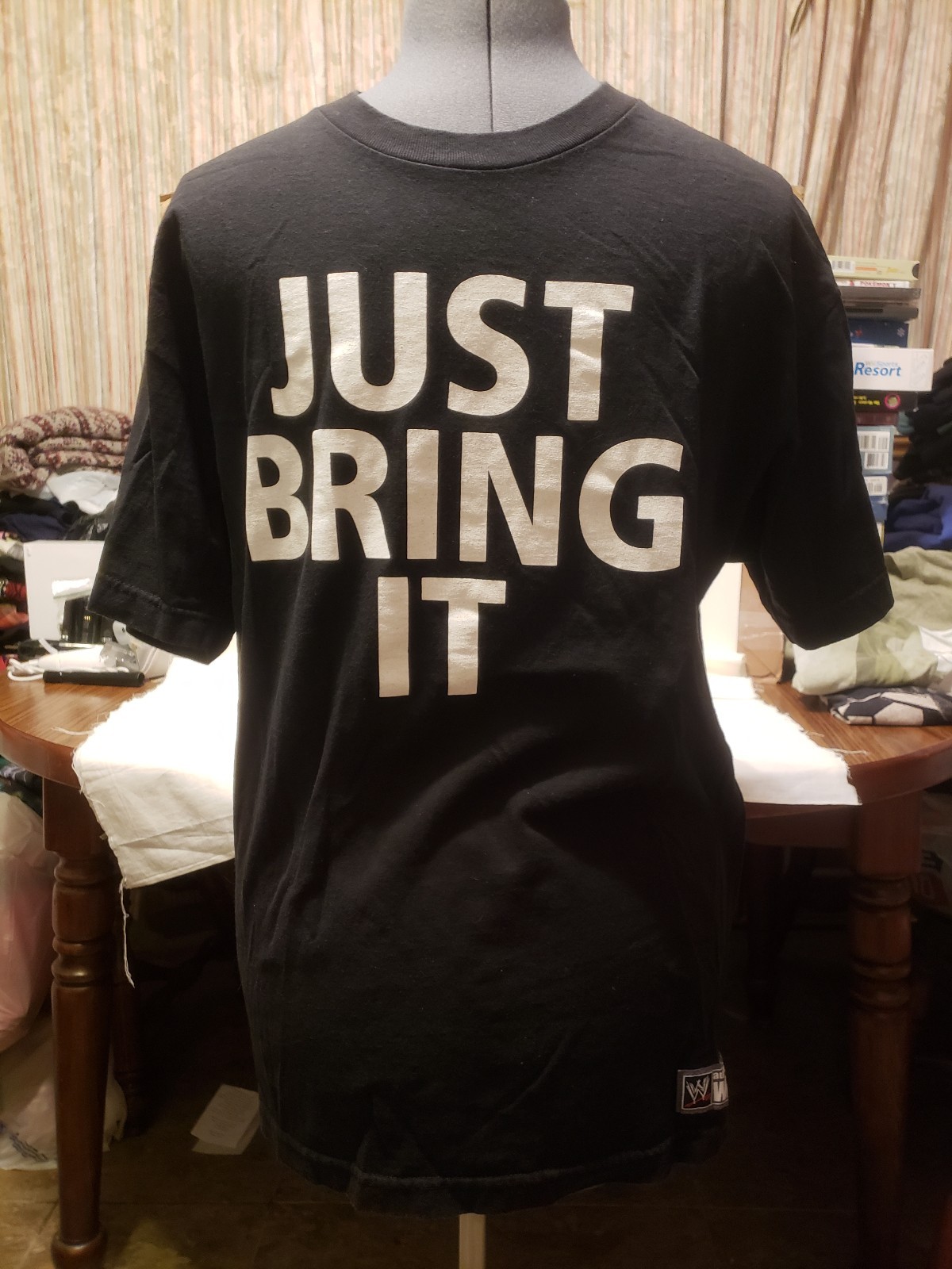 THE ROCK JUST BRING IT SHIRT L 2011 WWE WWF WRESTLING DWAYNE JOHNSON ...