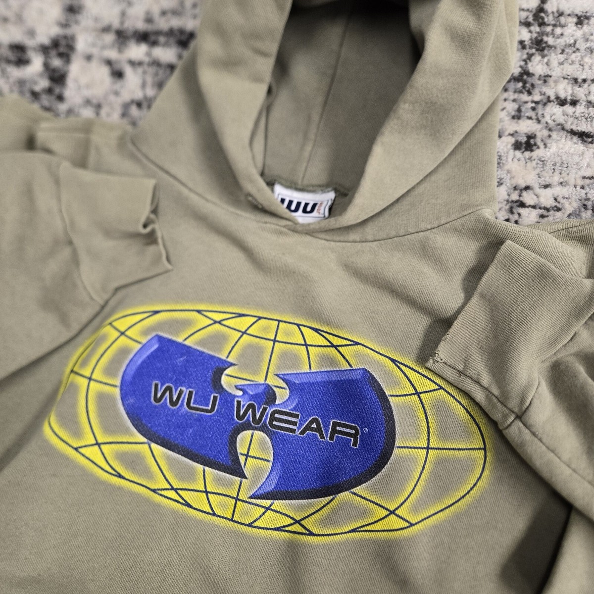 Vtg 90s Wu Wear Hoodie Light Brown 2XL Wu Tang Clan Rap Vtg 90s Wu Wear Hoodie Light Brown 2XL Wu Tang Clan Rap