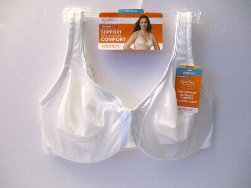 Warners bra signature support satin underwire size 40 DD style 35002A ...