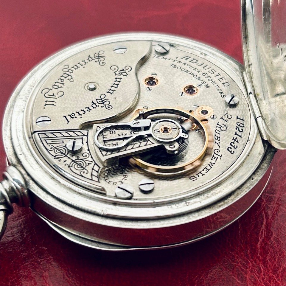 Vintage 1907 Illinois 18s/21j Model 6 Grade Bunn Pocket Watch Serviced ...