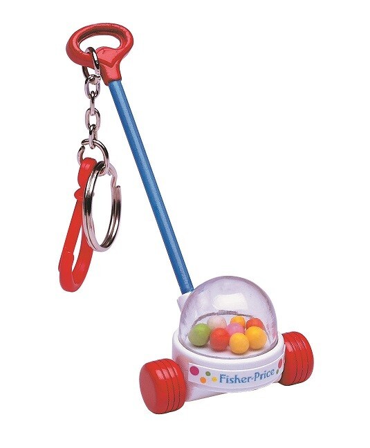 SET of 3 Fisher-Price Keychains Keyrings Mini Toys: Popper Stack Phone ...