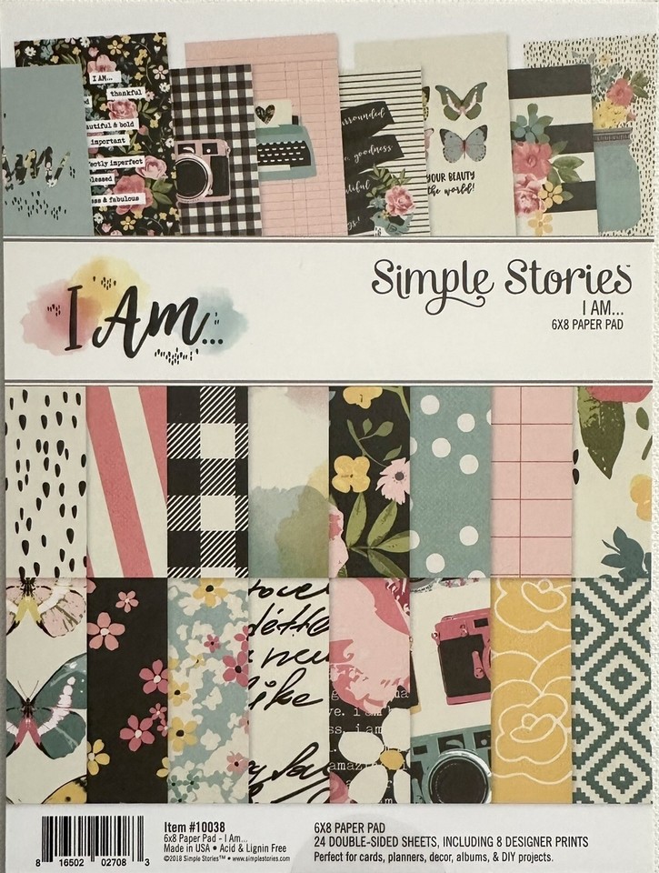 Simple Stories (I AM) 6x8 Paper Pad & Embellishments - Save 50% [Set A ...