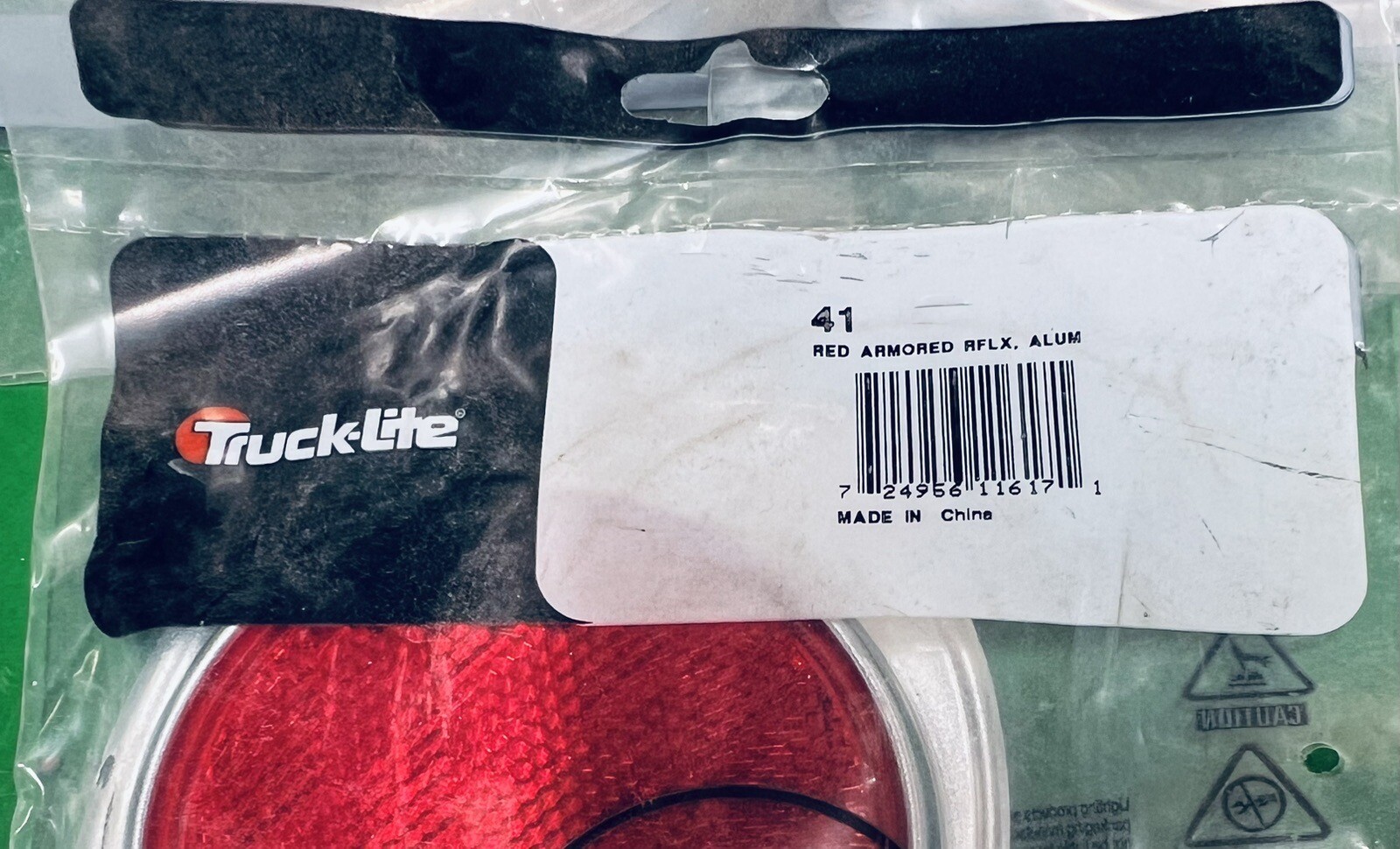 TRUCKLITE 41 Round Red Reflector Silver Aluminum (LOT OF 3) *FREE ...