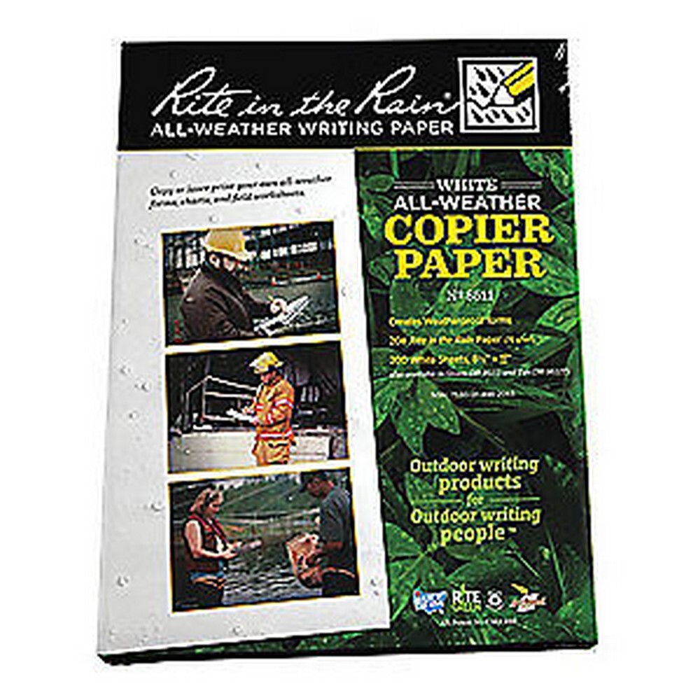 Rite In The Rain Copier Paper White For Use In Laser Or Photocopiers ...