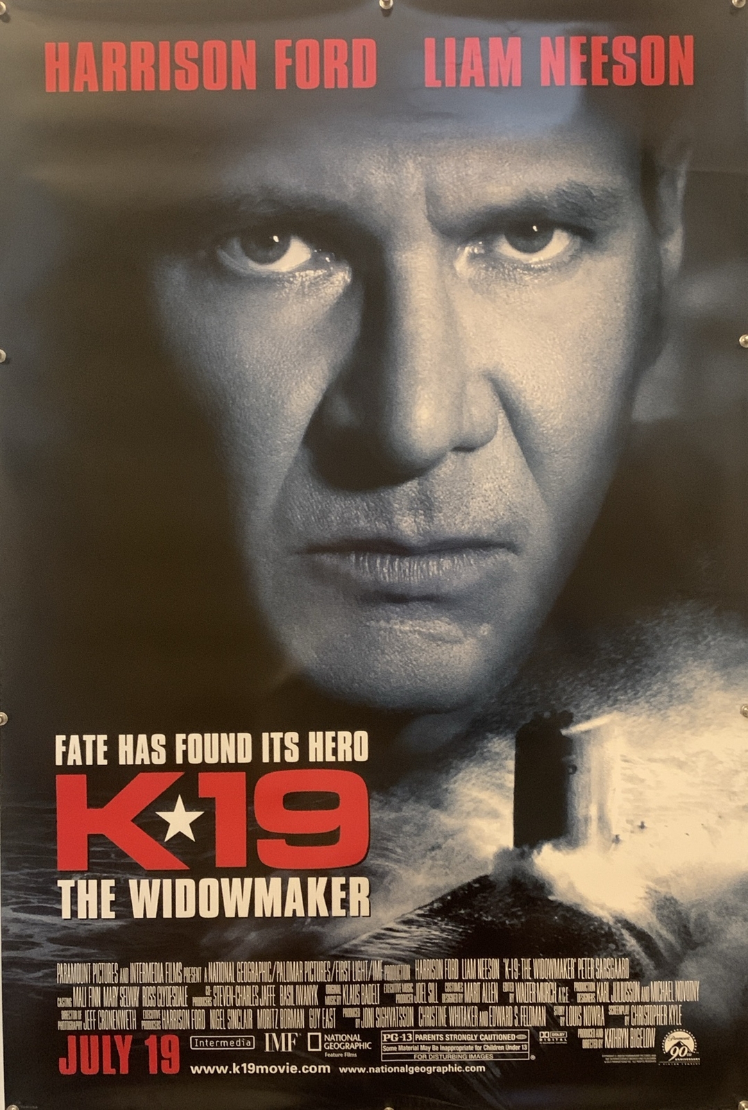K-19 THE WIDOWMAKER Original One Sheet Movie Poster - 2002 - HARRISON ...