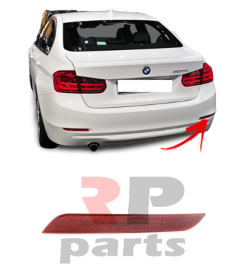 FOR BMW 3 SERIES F30 SEDAN 12-15 NEW REAR BUMPER RED REFLECTOR RIGHT O ...