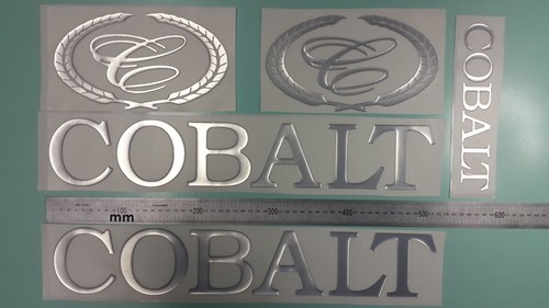 Cobalt boat Emblems 20" chrome + FREE FAST delivery DHL express ...