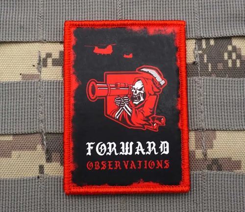 FORWARD OBSERVATIONS GROUP- HOOK & LOOP (PVC) PATCH WITH GRIM REAPER ...