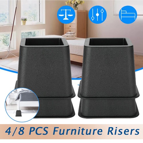 Furniture Raiser Feet Leg Lifts Leg Extender Duty Bed Elevator Blocks ...