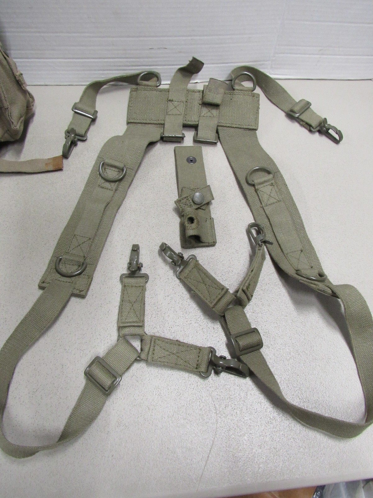 South African SADF Pattern 70 Rucksack Web Gear Kidney Pouches Belt ...