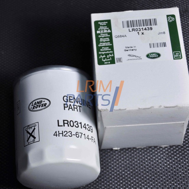 Land Rover OEM Oil Filter Part # Lr007160 Supersedes to LR031439 for ...