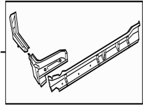 57402-60903 Toyota Member sub-assy, floor side, inner lh 5740260903 ...