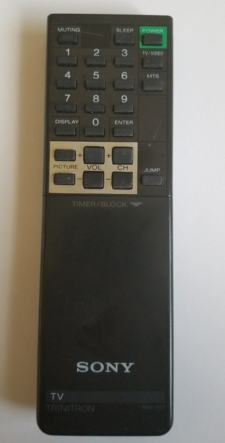 Vintage Sony Trinitron RM 757 Remote Control Works Flawlessly for sale ...