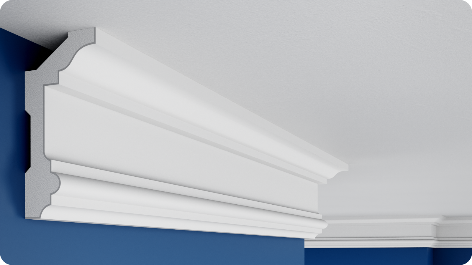 WALL COVING FS17 70mm x 150mm PLASTER COATED molding cornice *PREMIUM ...