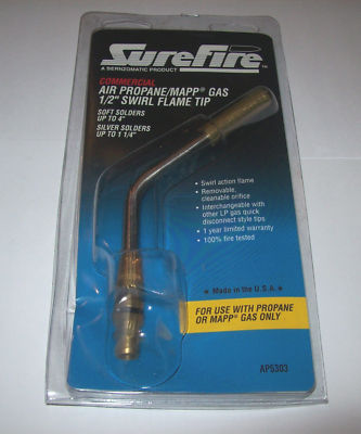 BERNZOMATIC SUREFIRE AIR PROPANE/MAPP TORCH TIP AP5303 | eBay