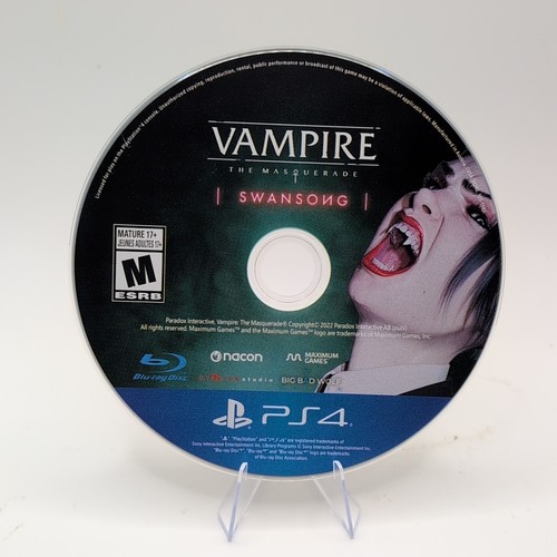 Vampire: The Masquerade - Swansong (Sony PlayStation 4) - Disc ONLY ...