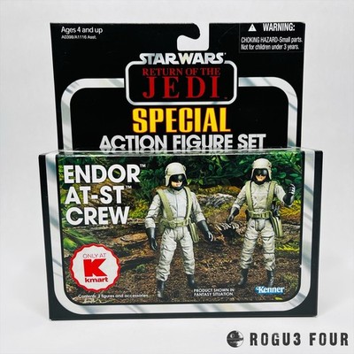 Star Wars 3.75 Vintage Collection ROTJ Endor AT-ST Crew Action Figure ...