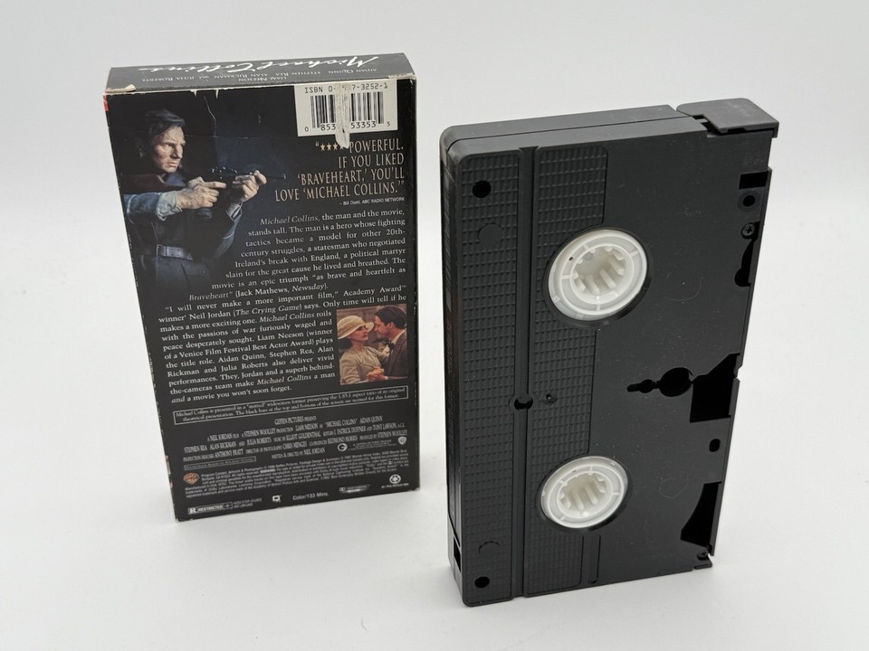 Michael Collins (VHS, 1997, Biography, Rated R) Liam Neeson Drama ...