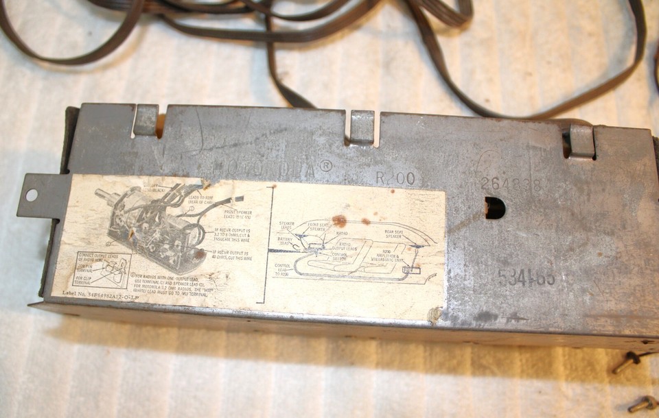 Vintage 1962 1963 1964 1965 1966 67 MOTOROLA R200 VIBRASONIC REVERB ...