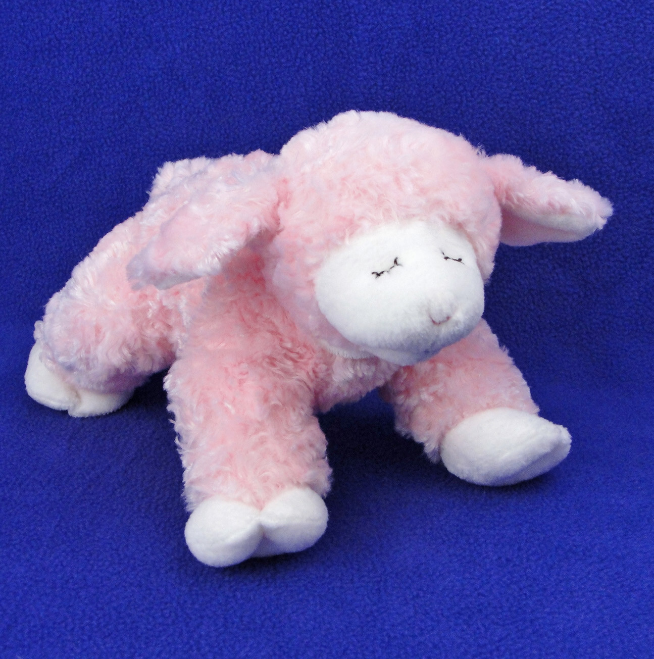 Baby Gund Winky Pink Lamb Plush Rattle Stuffed Animal Sleepy Eyes #058131 | eBay