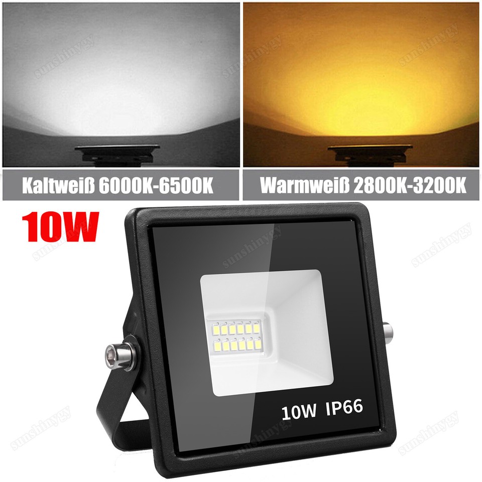 LED Fluter 10W 20W 30W 50W 100W 200W Watt Außen Strahler Scheinwerfer ...