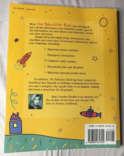 The Babysitter Book by Jane Crowley Pardini (1996, Paperback ...