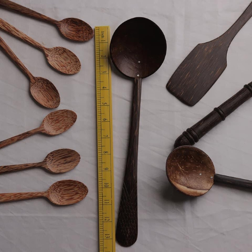 Kithul Wood Cooking Spoon 6 & 10 Set Made in SriLanka Handcraft Kitchen ...