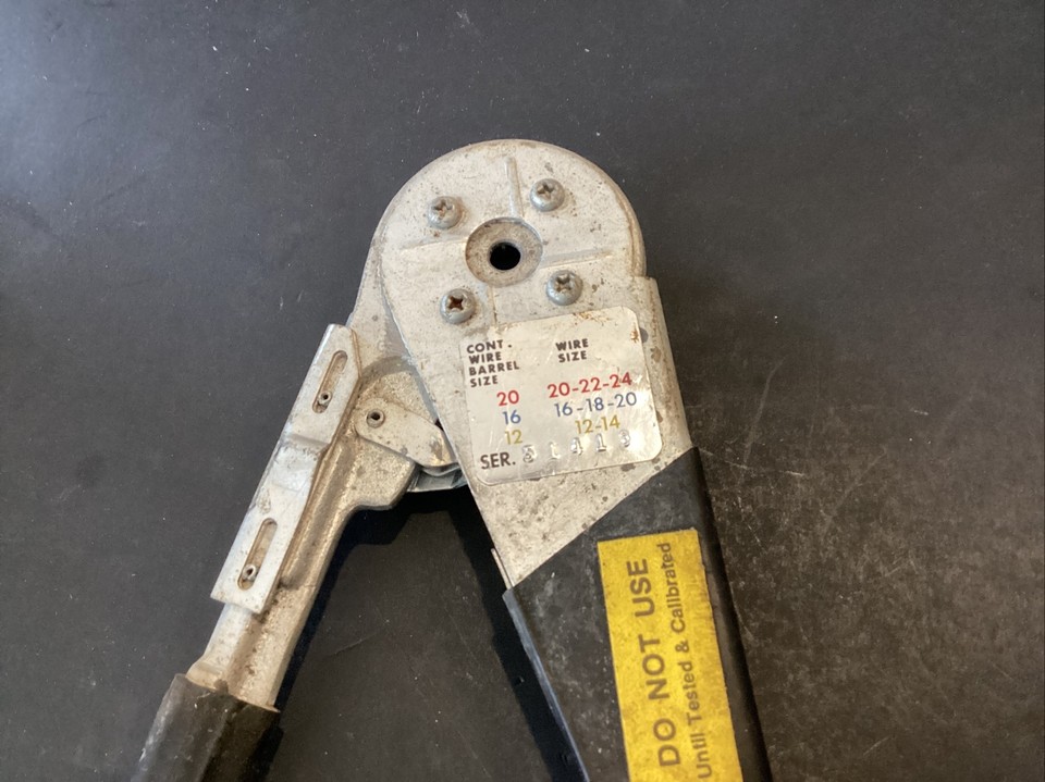 Buchanan 10692 MS3191-1 Controlled Cycle Ratchet Crimp Crimping Tool ...