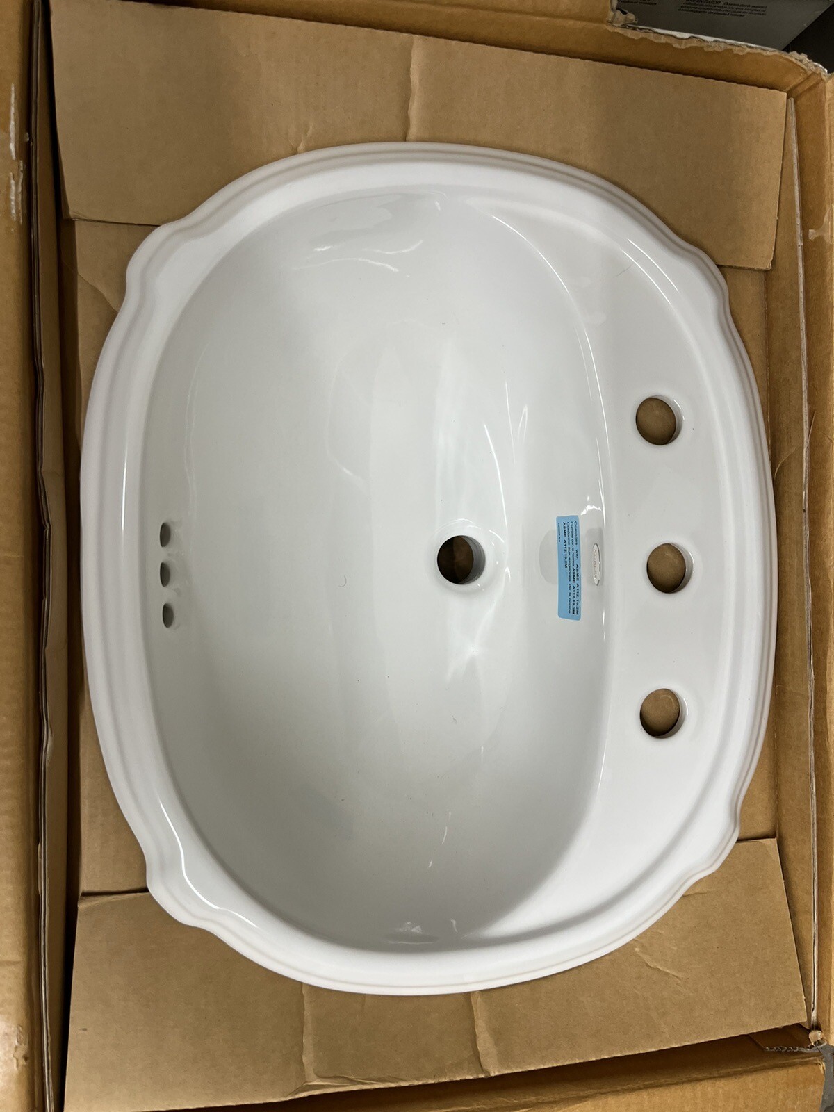 Kohler K-2189-8-0 Portrait Self-Rimming Bathroom Sink, white, NEW | eBay