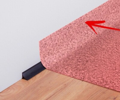 Plastic Vinyl Cove Former 2 metres Black Soft Flooring Wall Coving ...