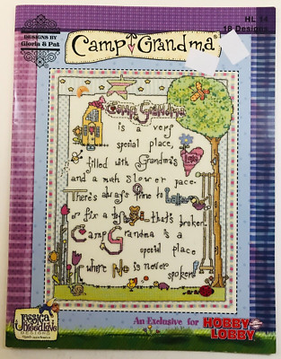 Gloria & Pat CAMP GRANDMA Cross Stitch 18 Designs Patterns ...