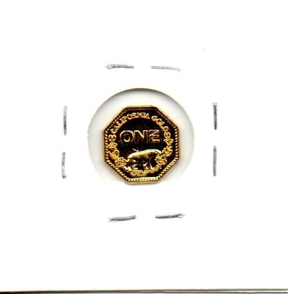 1898 California Gold Token 1 Dollar Octagonal as pictured | eBay