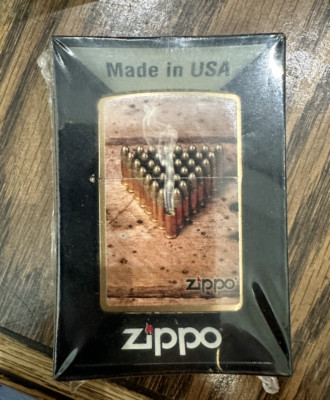 Zippo Smoking Bullet Brushed Brass 28674 | eBay