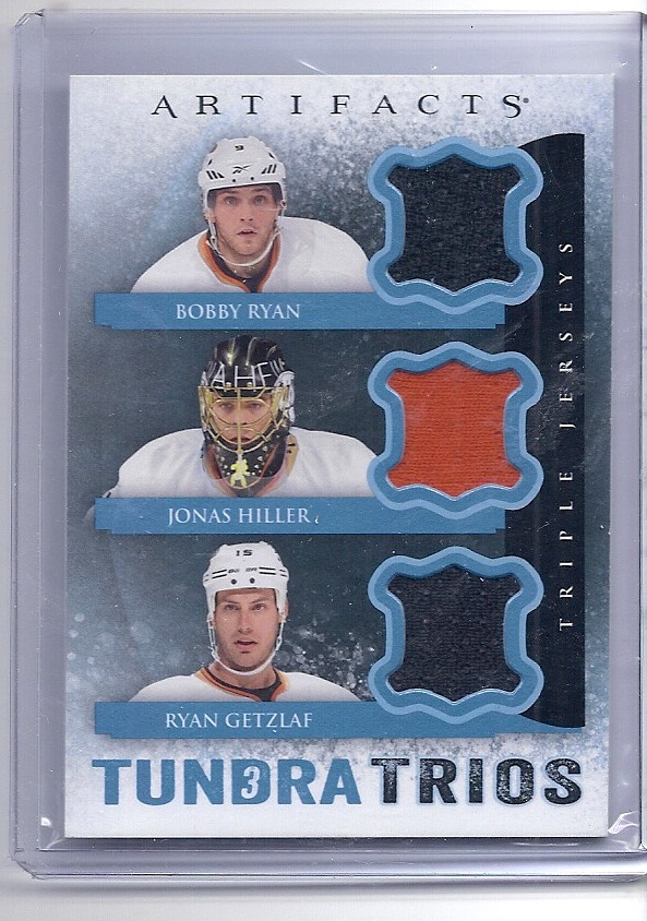 13-14 2013-14 ARTIFACTS BOBBY RYAN HILLER GETZLAF TUNDRA TRIOS JERSEY ...
