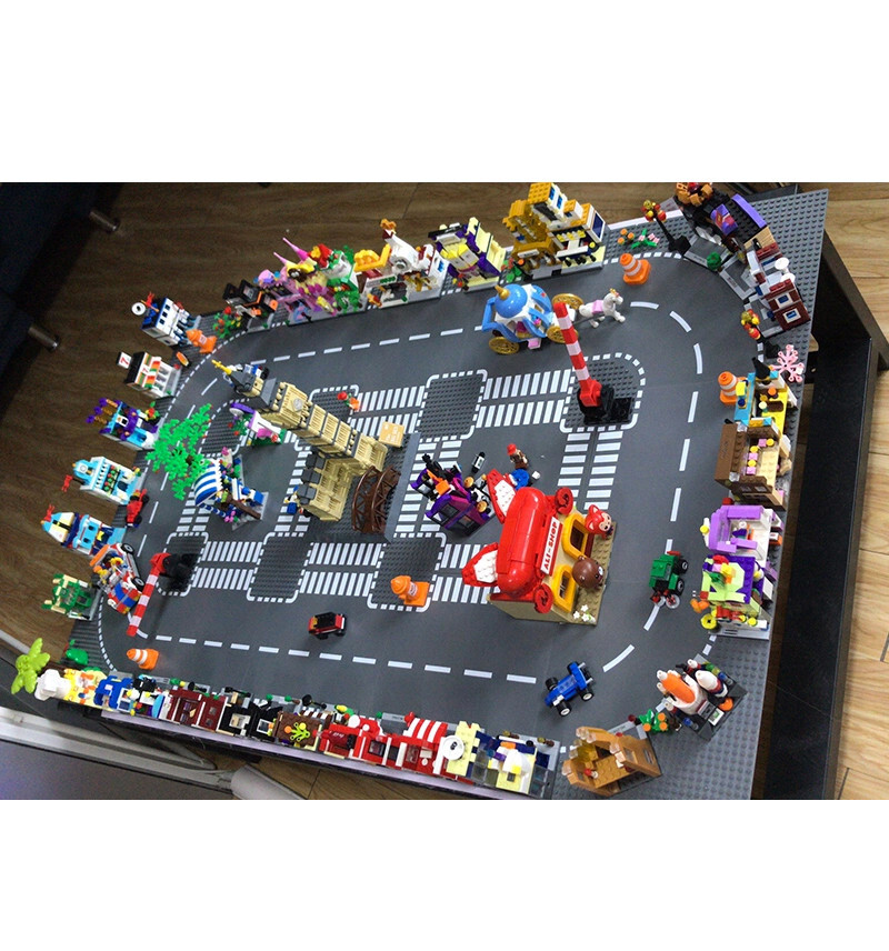 TWIN PACK Baseplate Boards For LEGO 2pcs Road Car Building Blocks Base ...