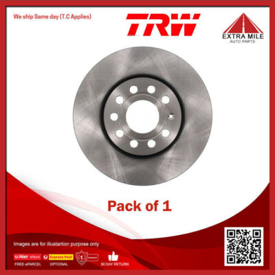 1X TRW Disc Brake Rotor 288mm Front For Volkswagen EOS 1F7, 1F8 2.0L/3 ...