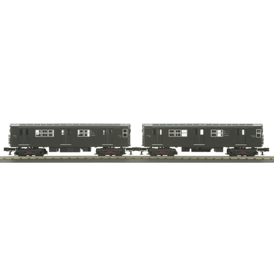 MTH 30-2446-1 & 30-2446-3 MTA R-26 (6 car) Subway Set Green w ...