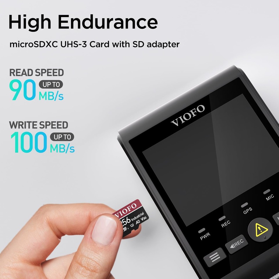 VIOFO 256GB U3 A2 V30 MicroSD Card - High Speed 4K Video, Industrial Grade | eBay