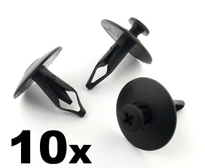 10x Ford Bumper, Grille & Radiator Cover Plastic Trim Clips- 6mm Hole ...