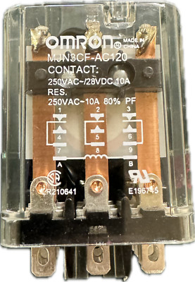 Omron Enclosed Power Relay 120 VAC MJN3CF-AC120 | eBay
