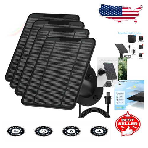 Durable IP65 Solar Panel for Blink 4 with 360° Mount - Hassle-Free ...