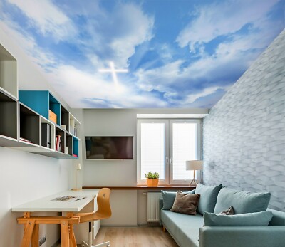 3D Cross Cloud A126 Ceiling WallPaper Murals Wall Print Decal Deco AJ ...