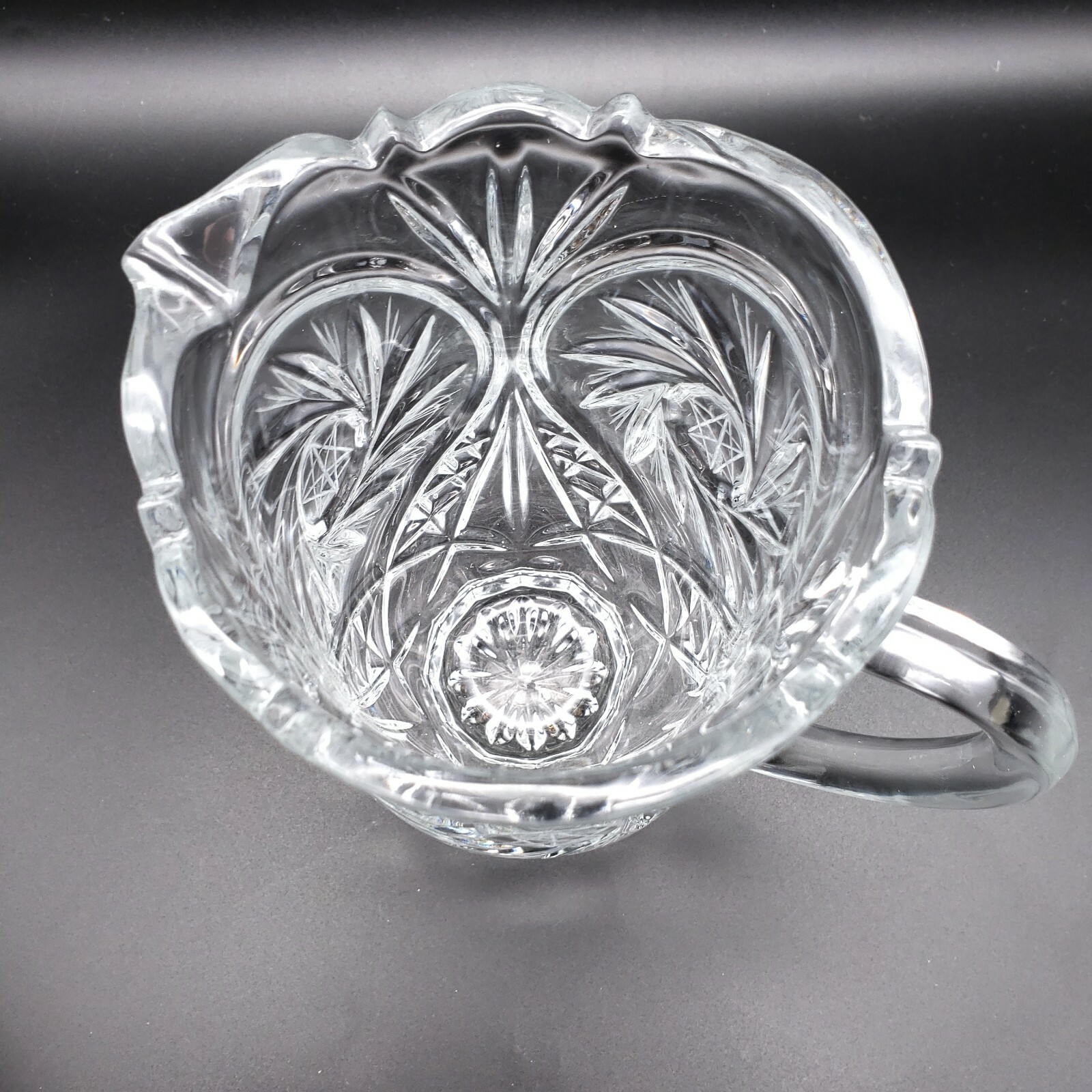 7" Avitra Royal Pinwheel Lead Crystal 24oz Vintage Pitcher | eBay