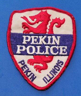 VINTAGE PEKIN ILLINOIS POLICE BADGE PATCH | eBay