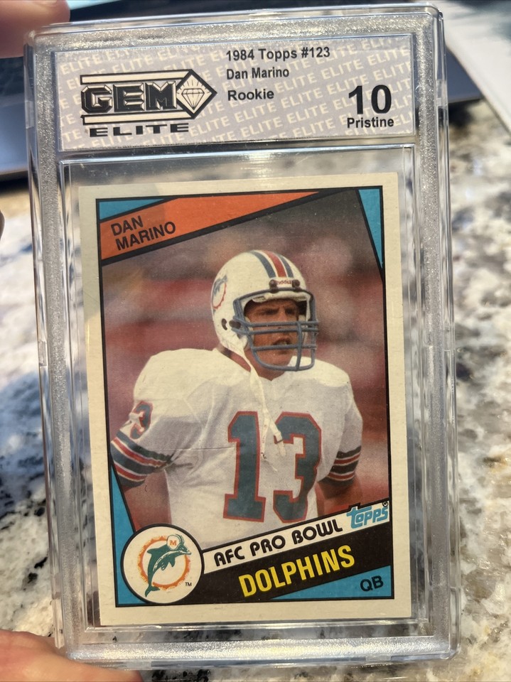 1984 Topps Football Dan Marino ROOKIE card RC #123 10 Pristine | eBay