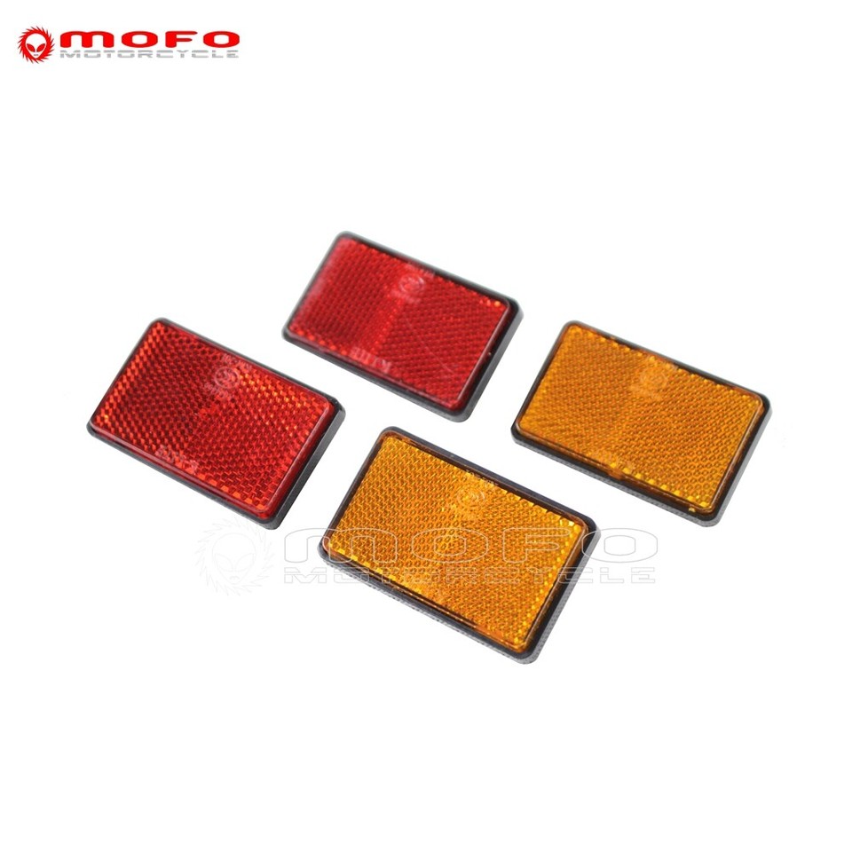 ECE / SAE Motorcycle ATV Reflectors Side Mark Warning Reflectives For ...