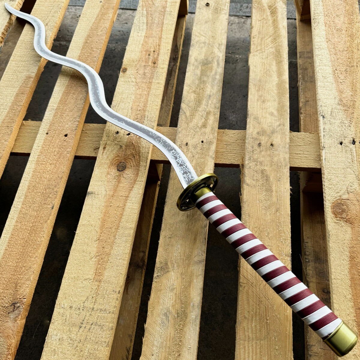 Anime Demon Slayer - Obanai Iguro Serpent Nichirin Samurai Sword Blade ...